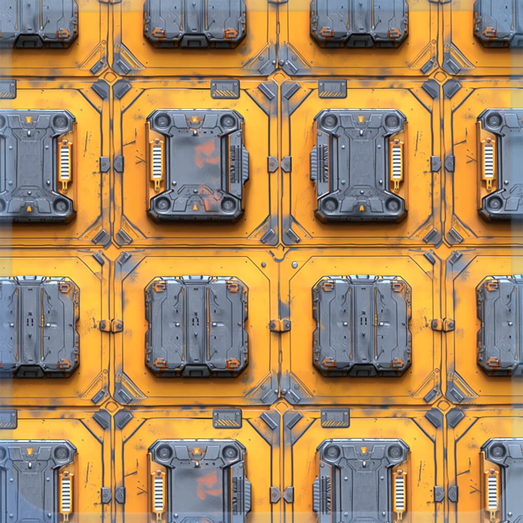 Sci-Fi Seamless Texture by zames1992d