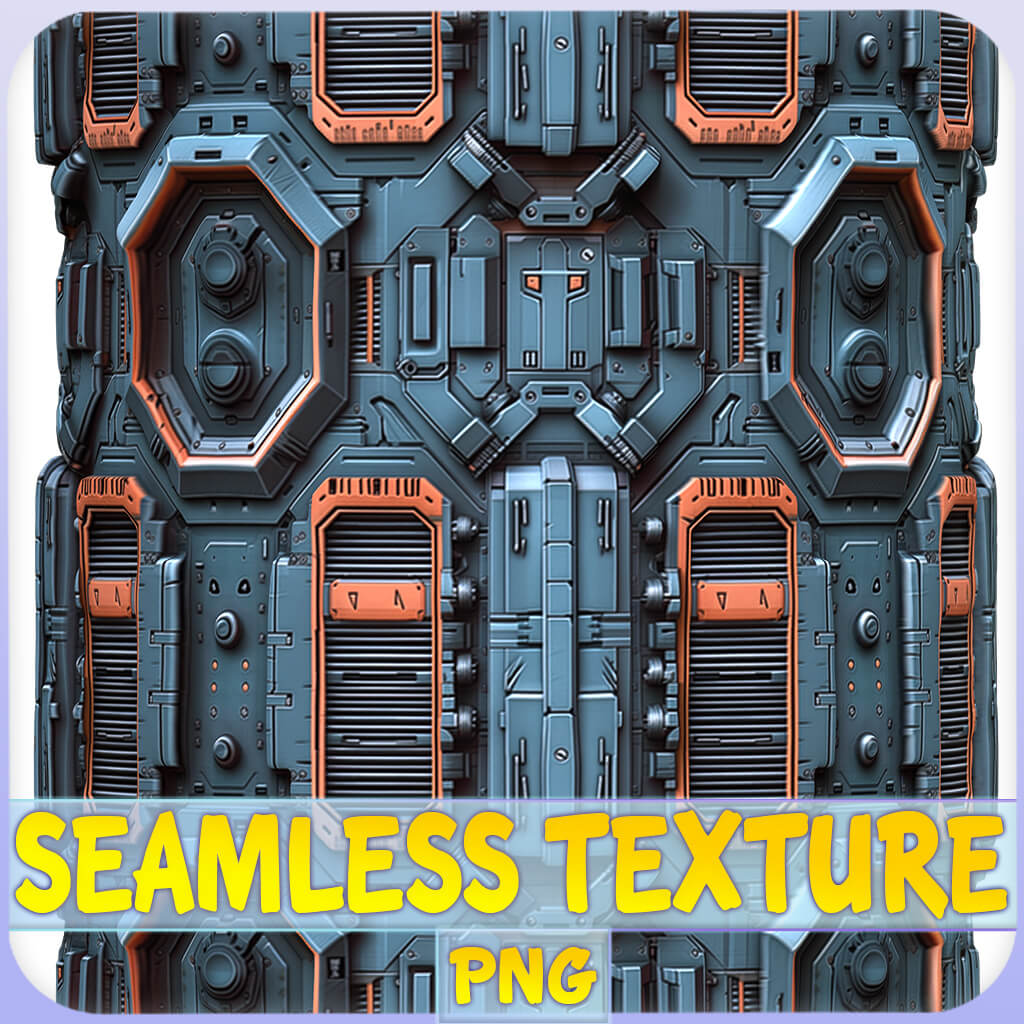 Sci-Fi Seamless Texture by zames1992d
