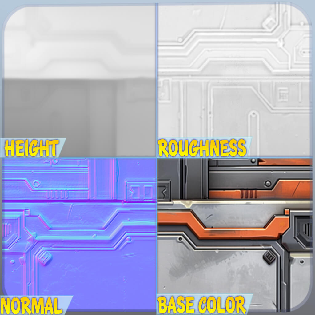 Sci-Fi Seamless Texture by zames1992d