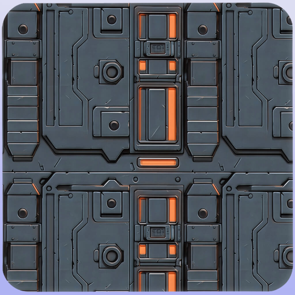 Sci-Fi Seamless Texture by zames1992d
