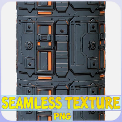 Sci-Fi Seamless Texture by zames1992d