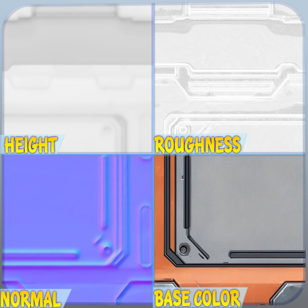 Sci-Fi Seamless Texture by zames1992d