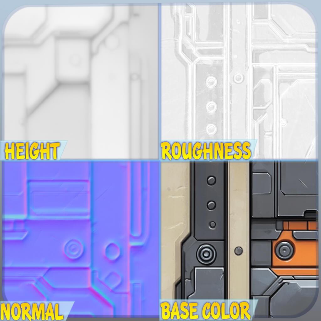 Sci-Fi Seamless Texture by zames1992d