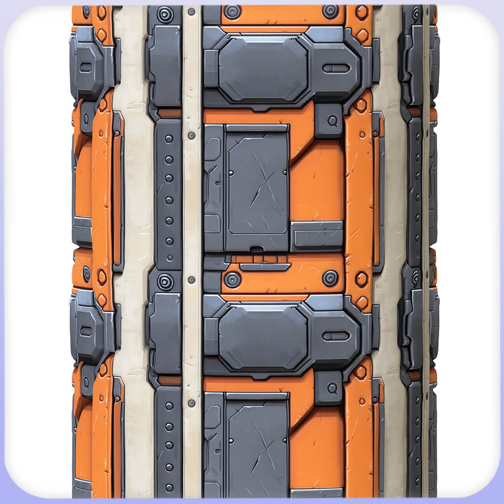 Sci-Fi Seamless Texture by zames1992d