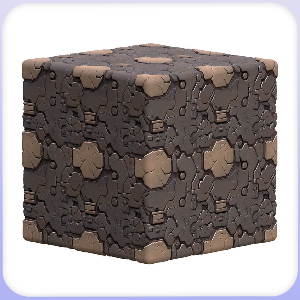 Stylized Alien Seamless Texture by zames1992d