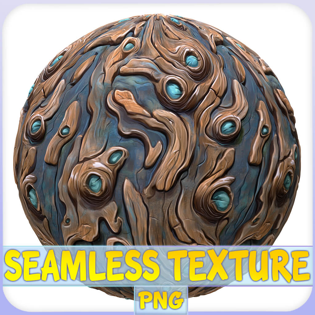 Stylized Alien Seamless Texture by zames1992d