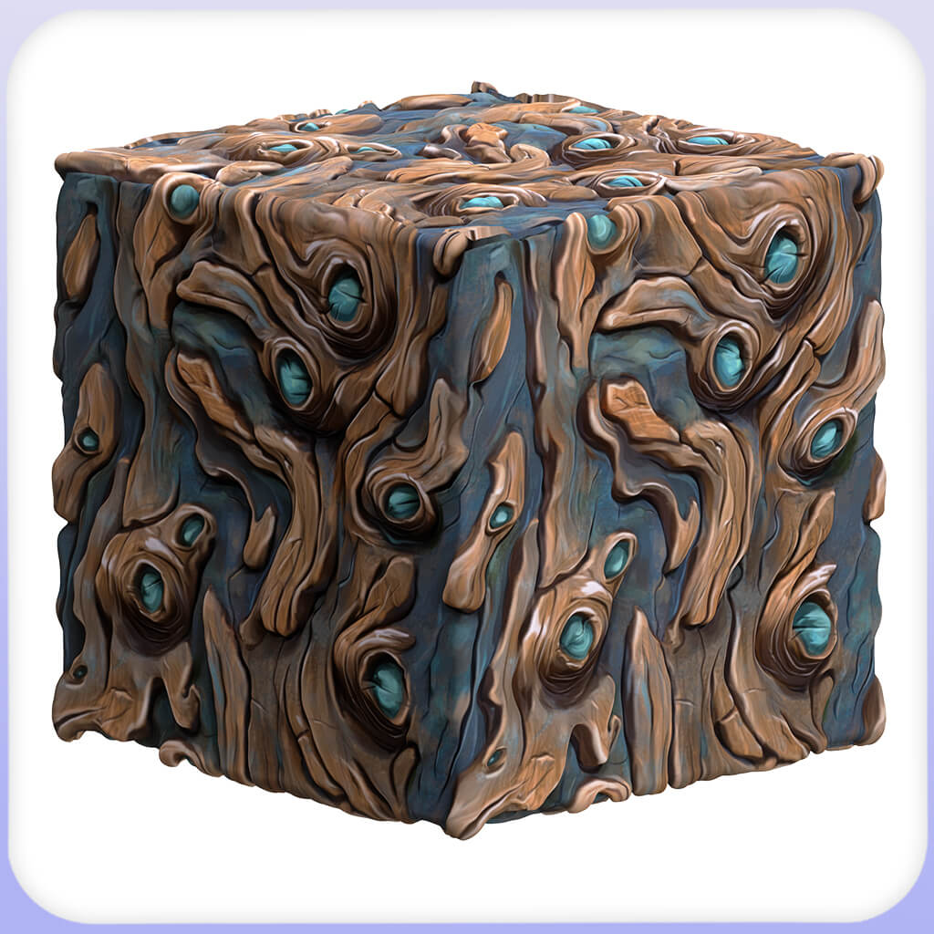 Stylized Alien Seamless Texture by zames1992d