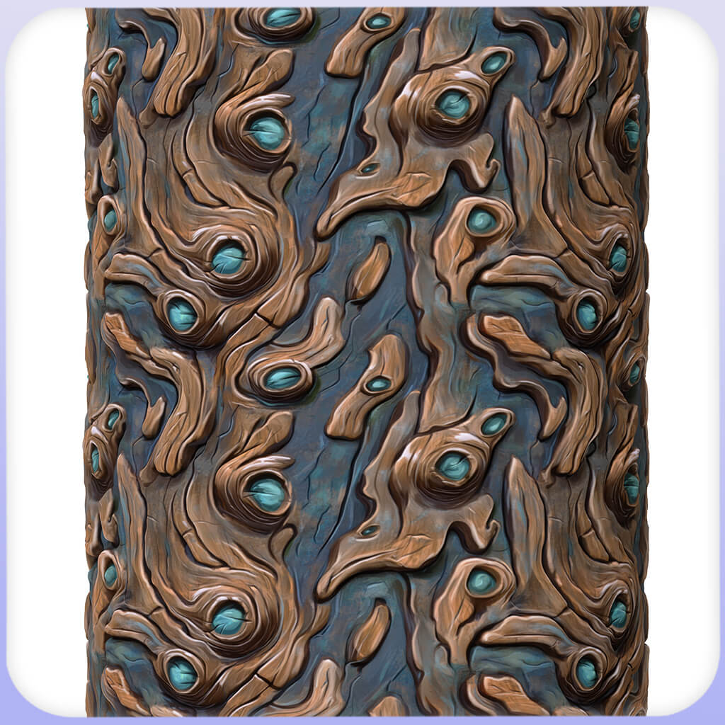 Stylized Alien Seamless Texture by zames1992d