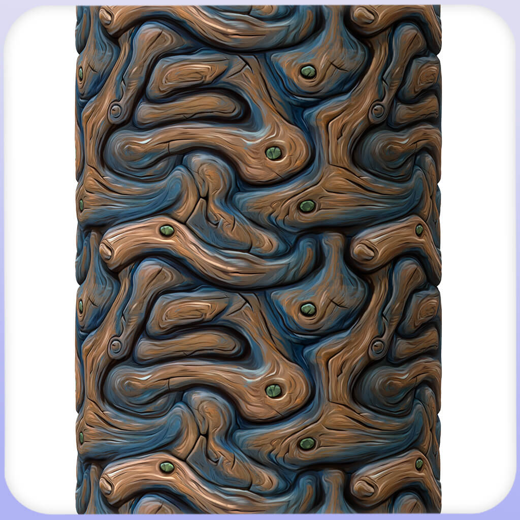 Stylized Alien Seamless Texture by zames1992d