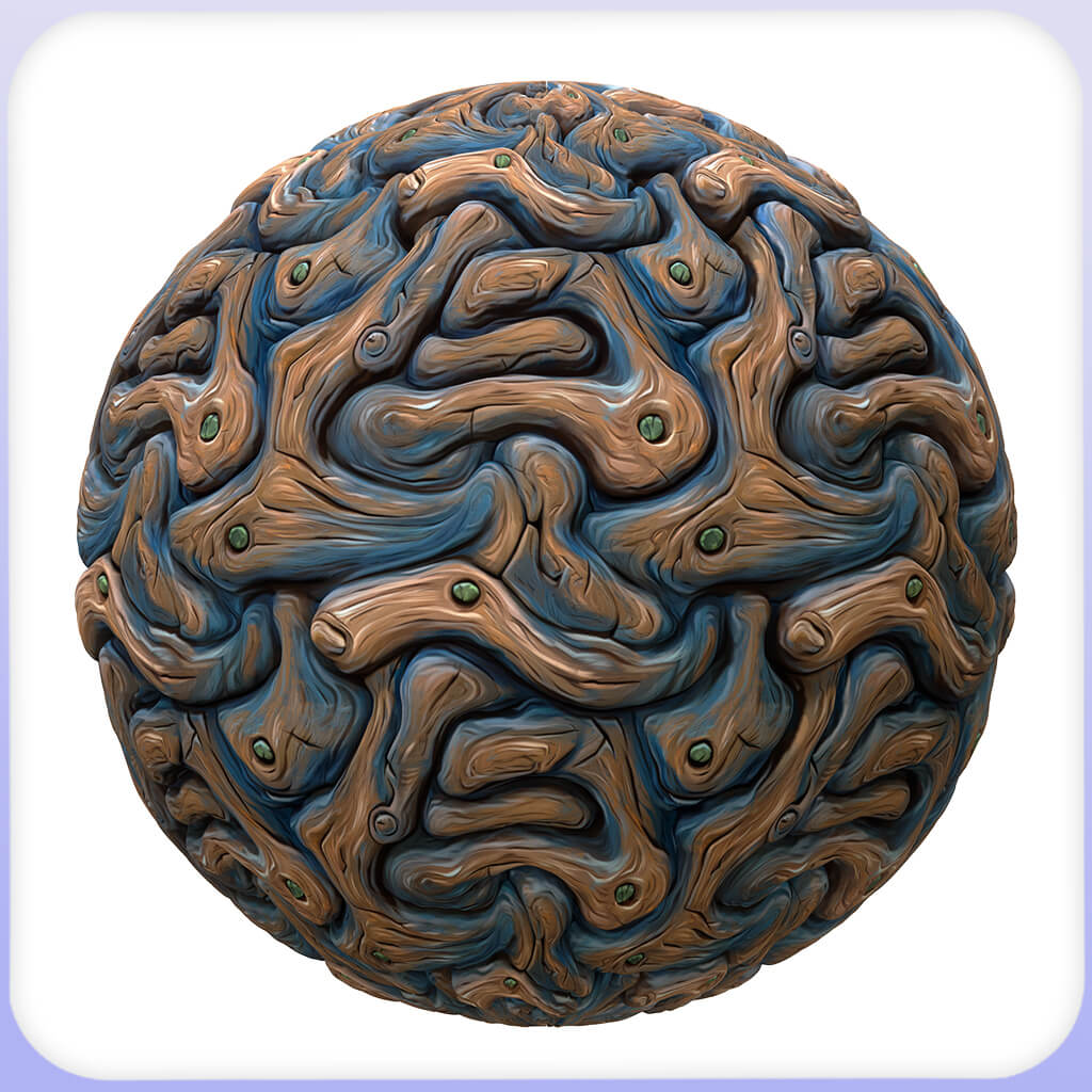 Stylized Alien Seamless Texture by zames1992d