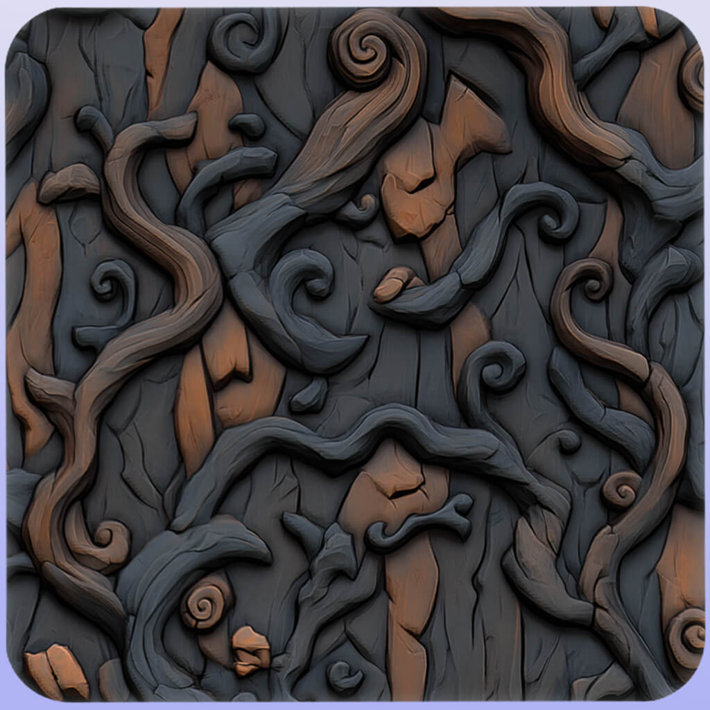 Stylized Alien Seamless Texture by zames1992d