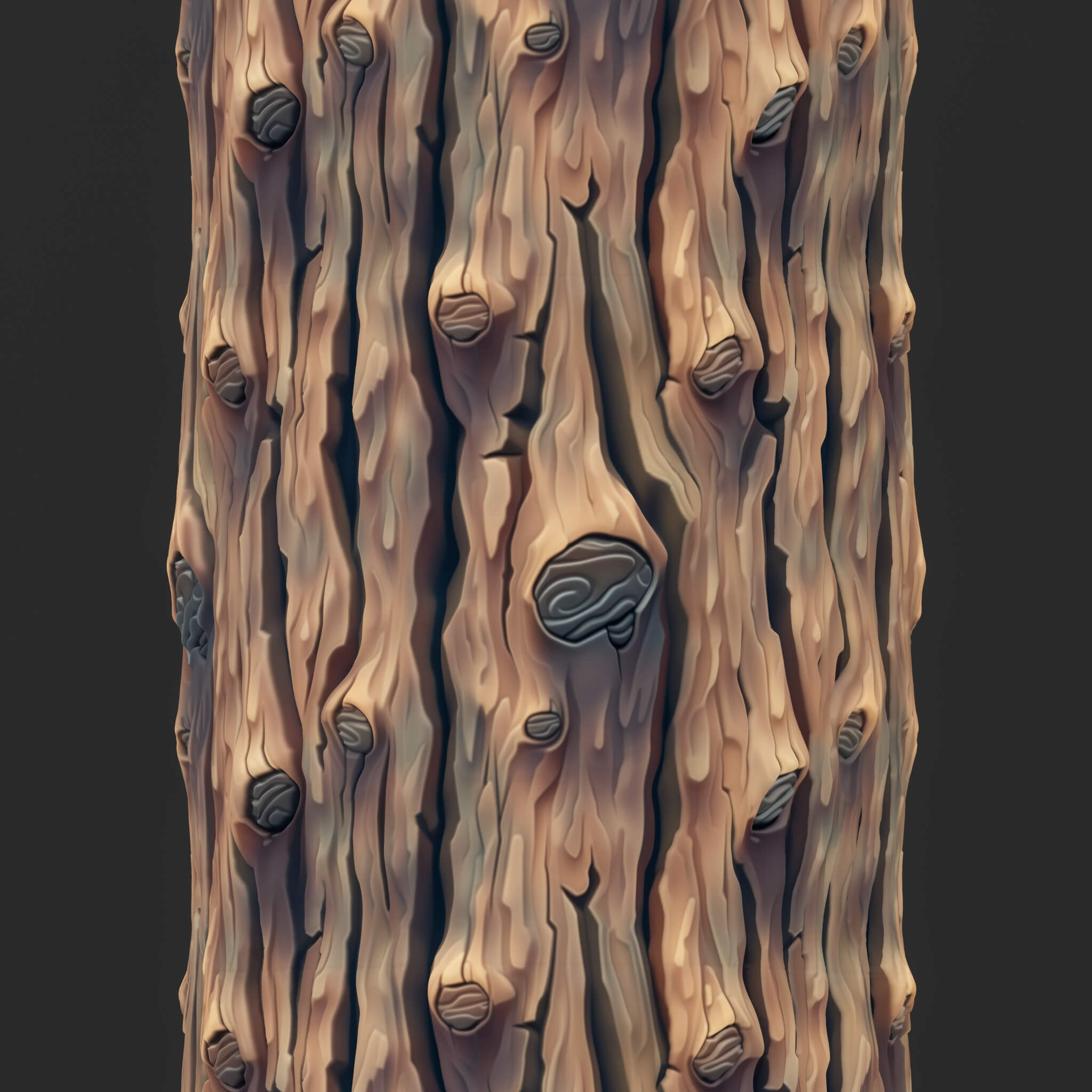 Stylized Bark Seamless Texture by zames1992d