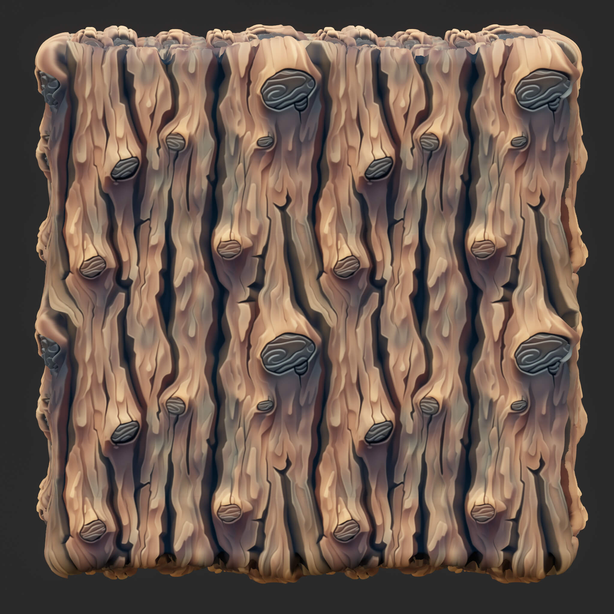 Stylized Bark Seamless Texture by zames1992d
