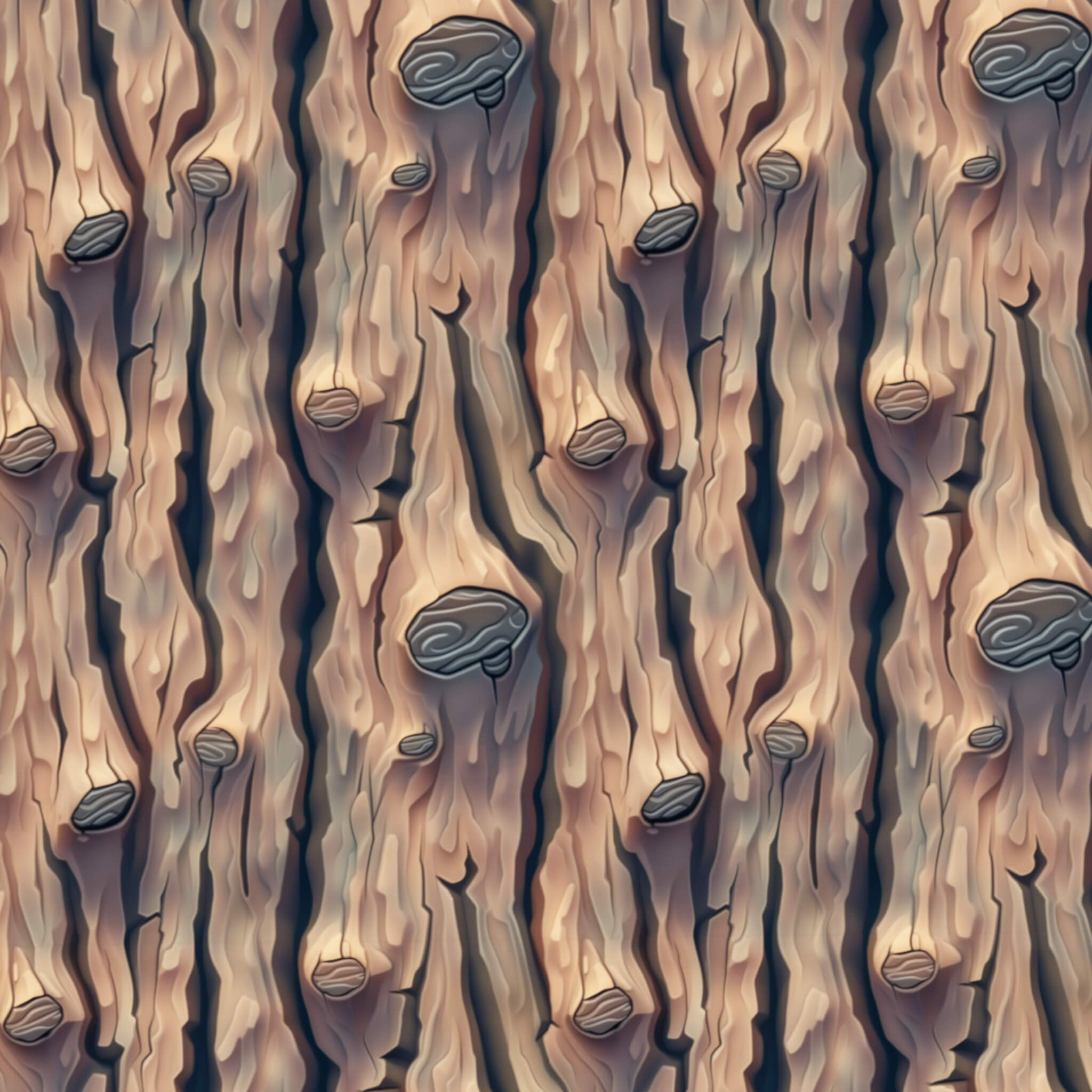 Stylized Bark Seamless Texture by zames1992d