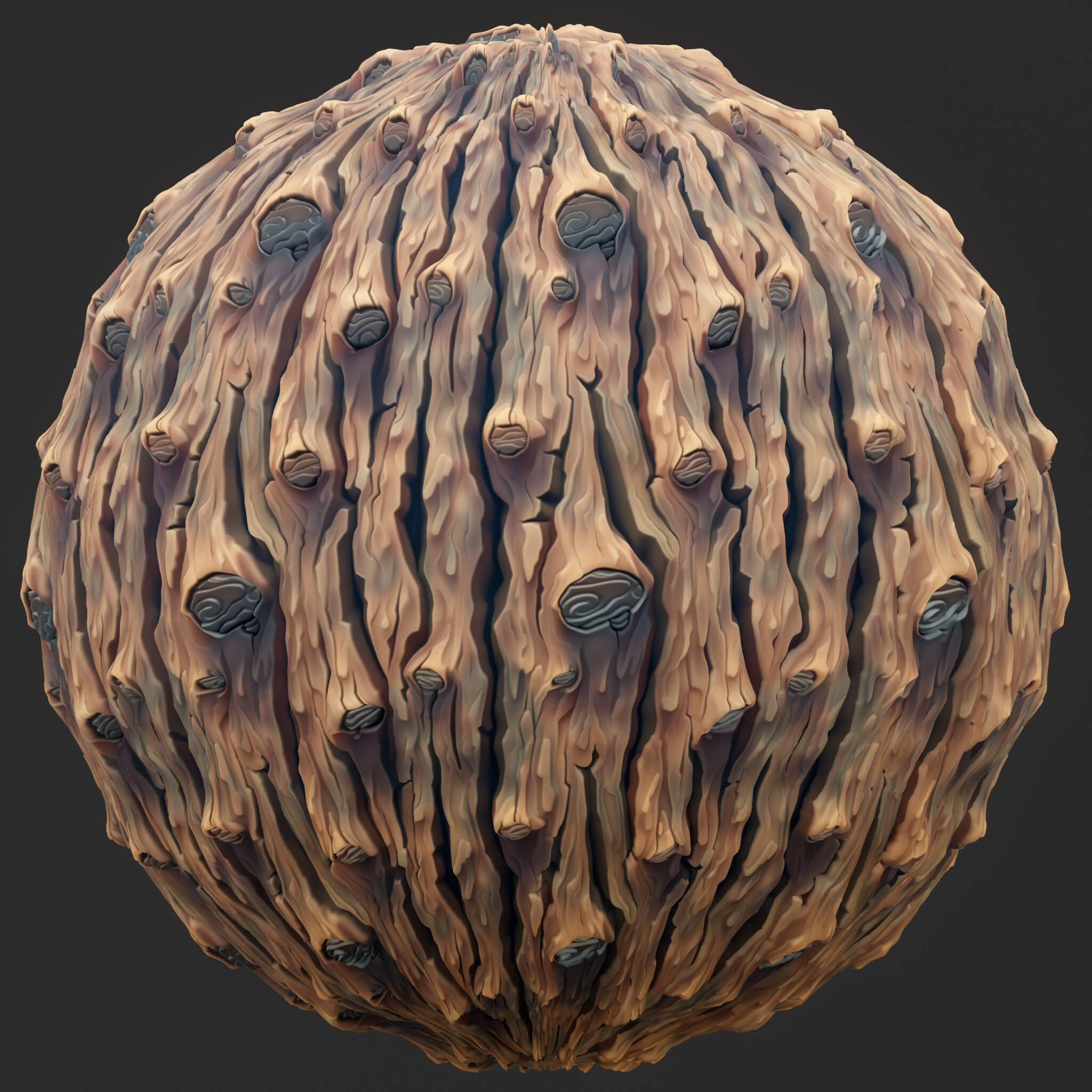 Stylized Bark Seamless Texture by zames1992d