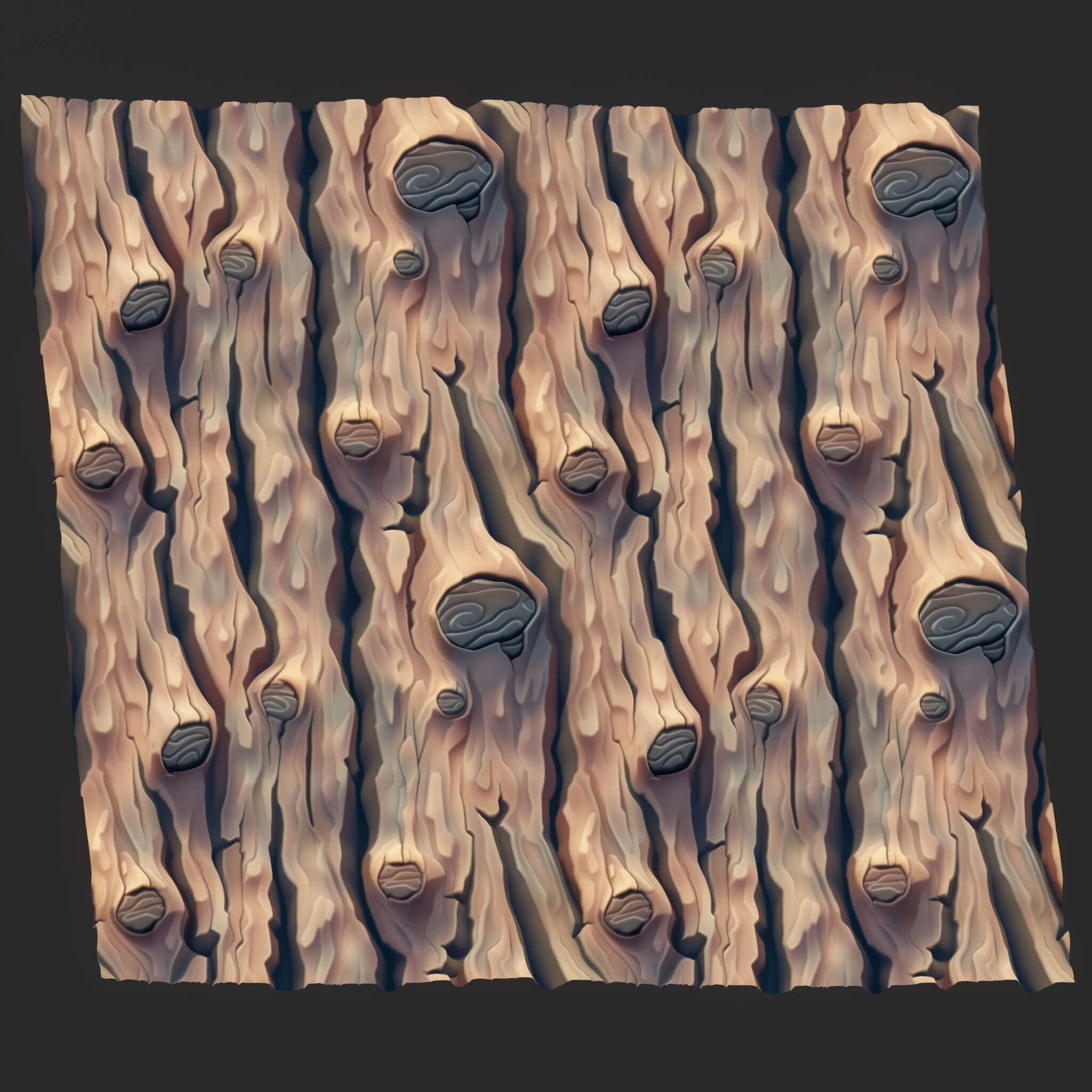 Stylized Bark Seamless Texture by zames1992d