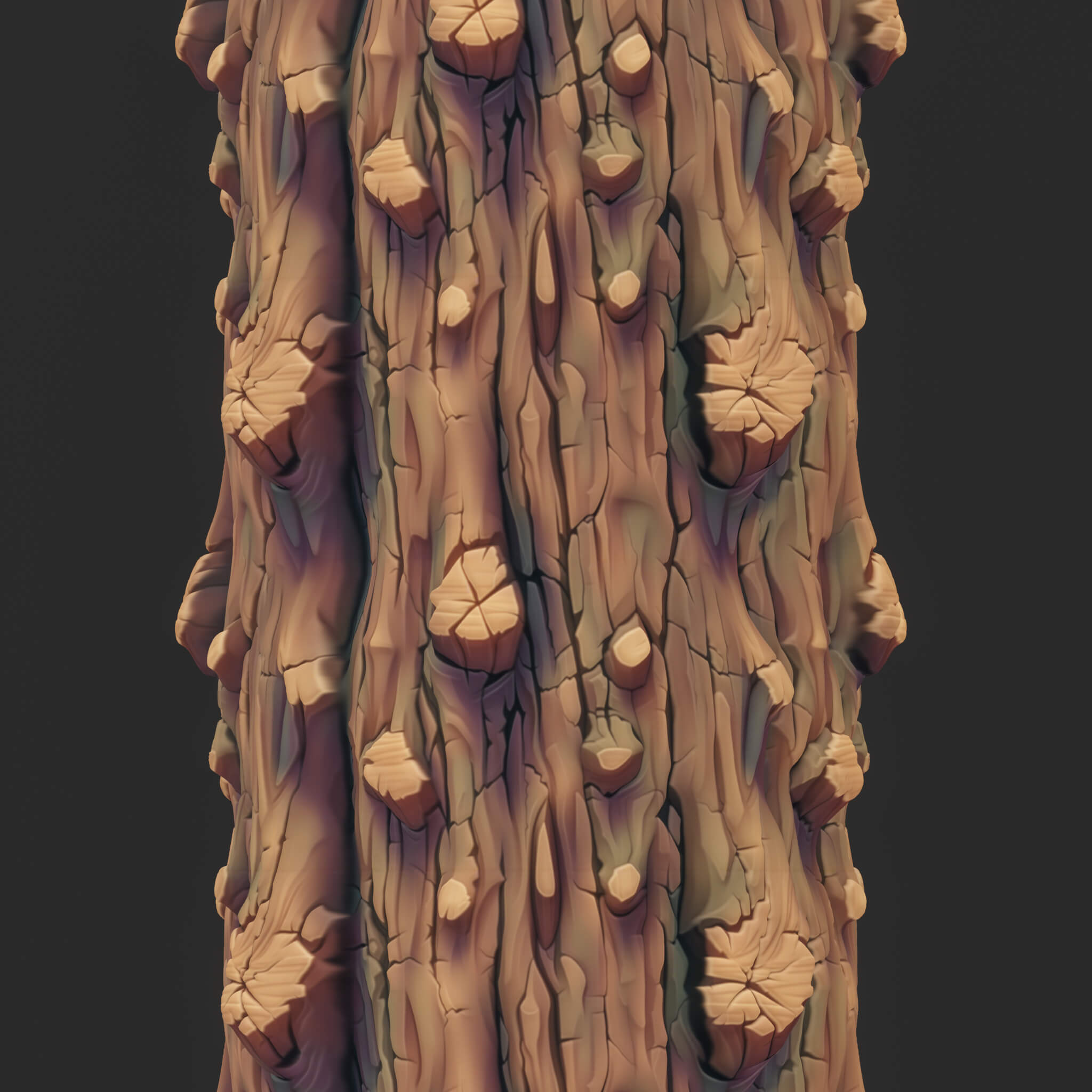 Stylized Bark Seamless Texture by zames1992d