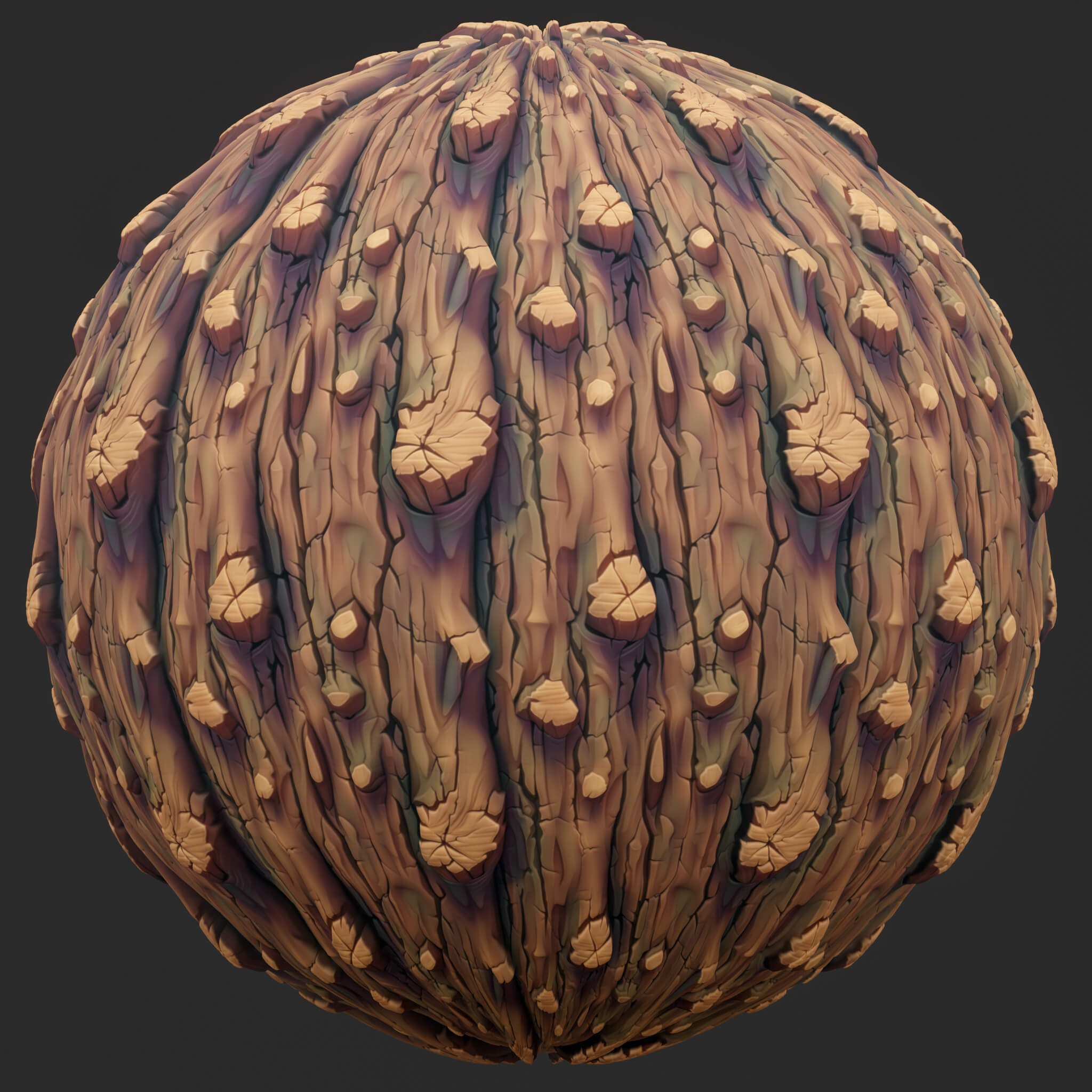 Stylized Bark Seamless Texture by zames1992d
