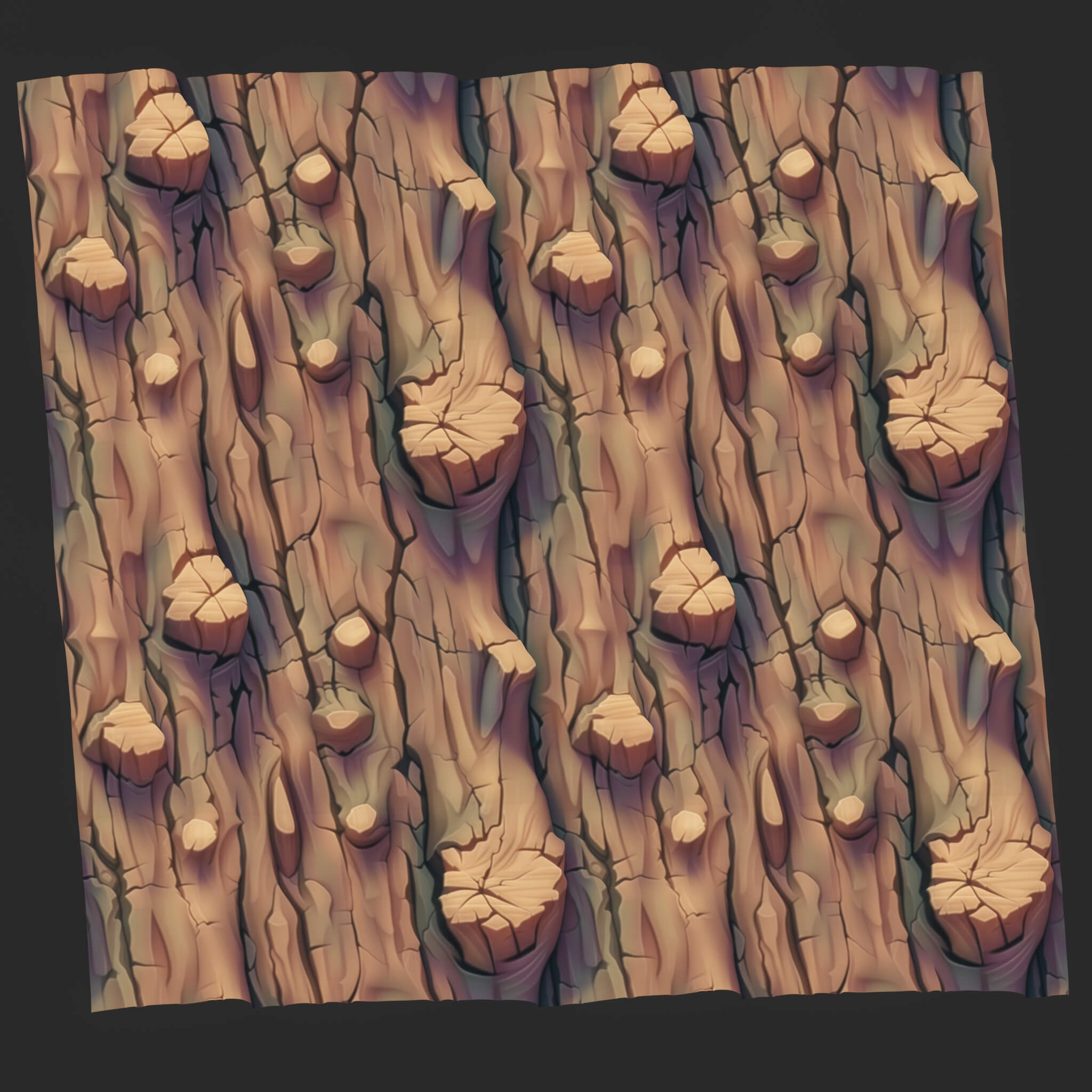 Stylized Bark Seamless Texture by zames1992d