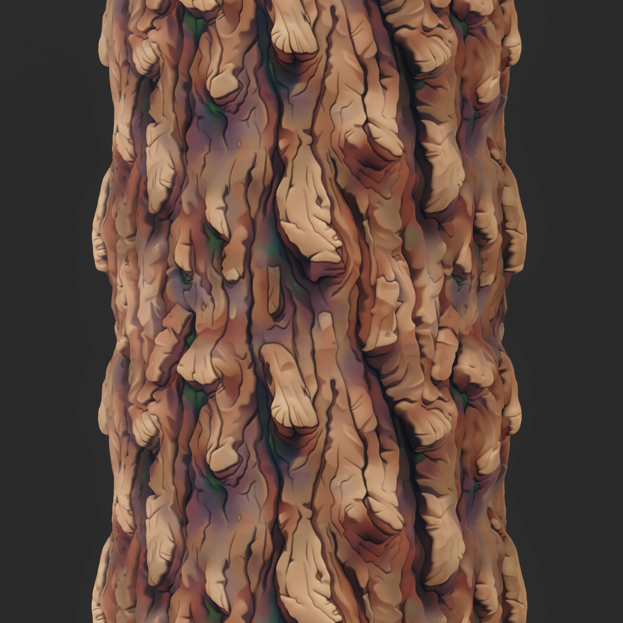 Stylized Bark Seamless Texture by zames1992d