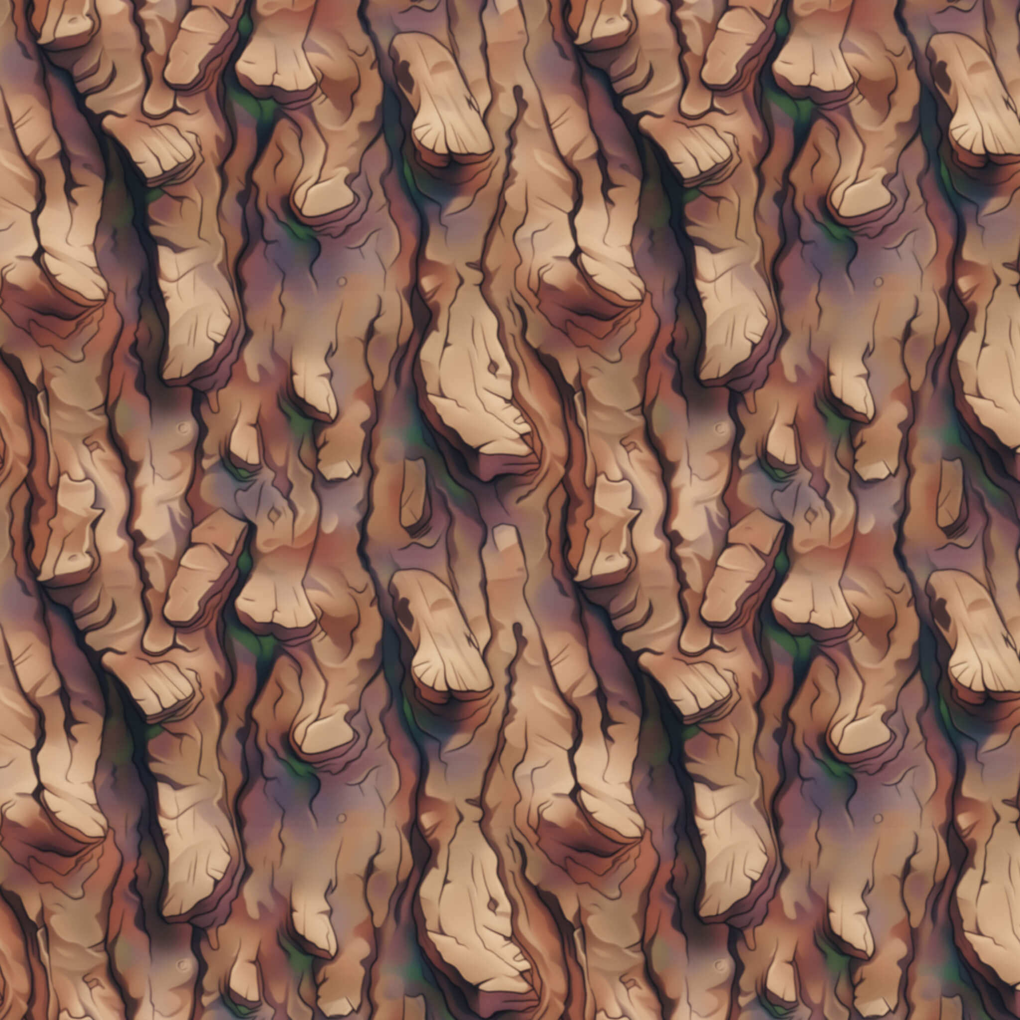 Stylized Bark Seamless Texture by zames1992d