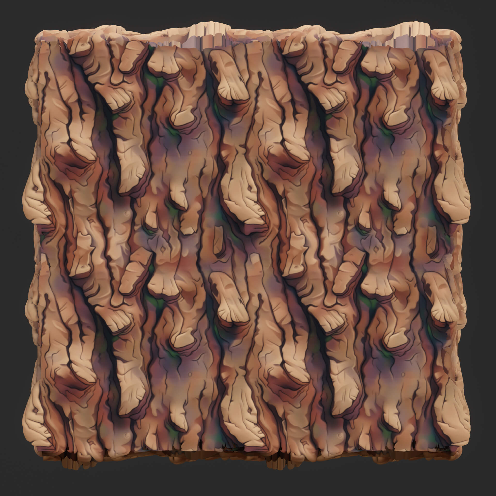 Stylized Bark Seamless Texture by zames1992d
