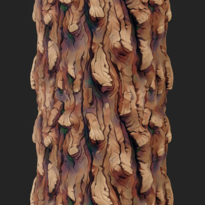 Stylized Bark Seamless Texture by zames1992d