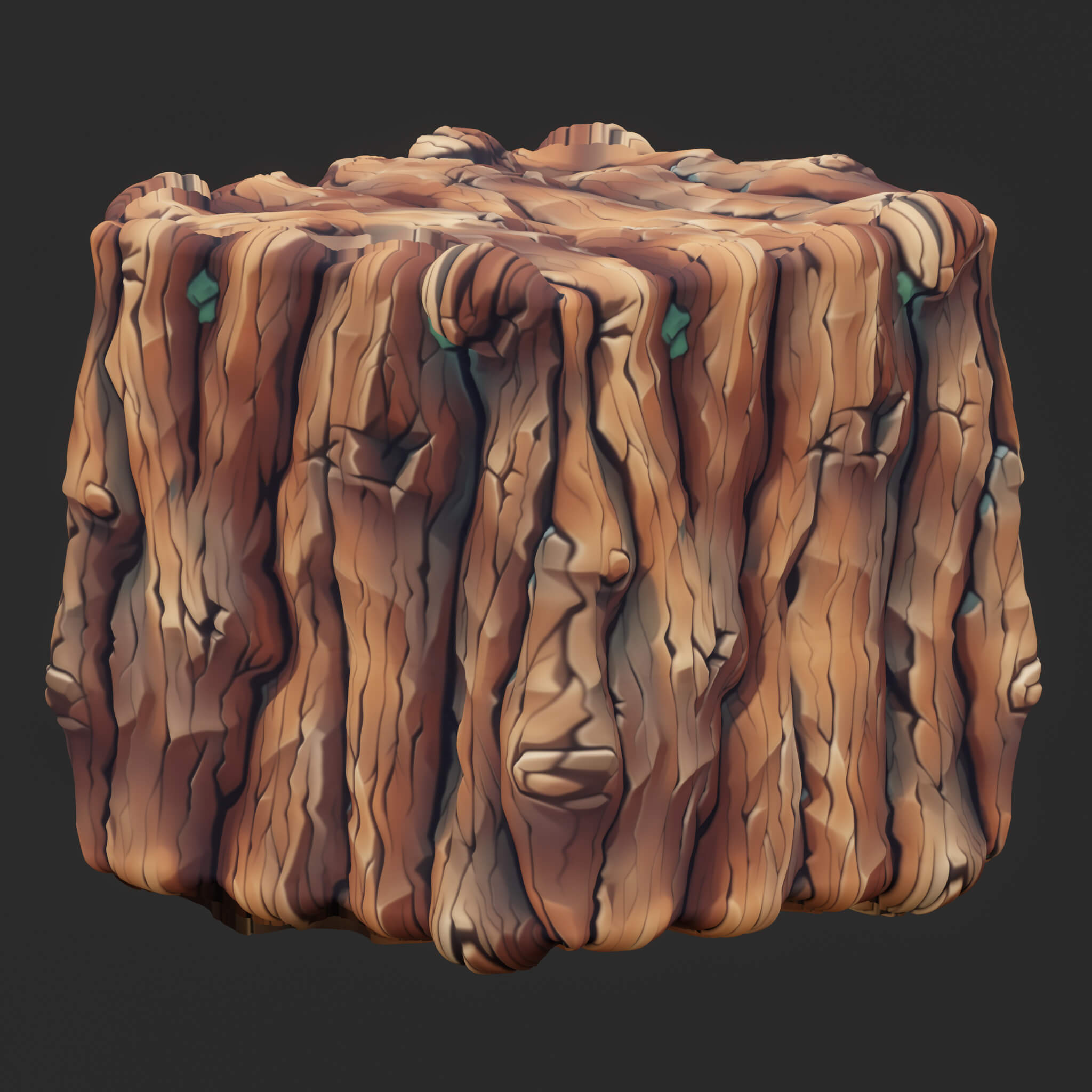 Stylized Bark Seamless Texture by zames1992d