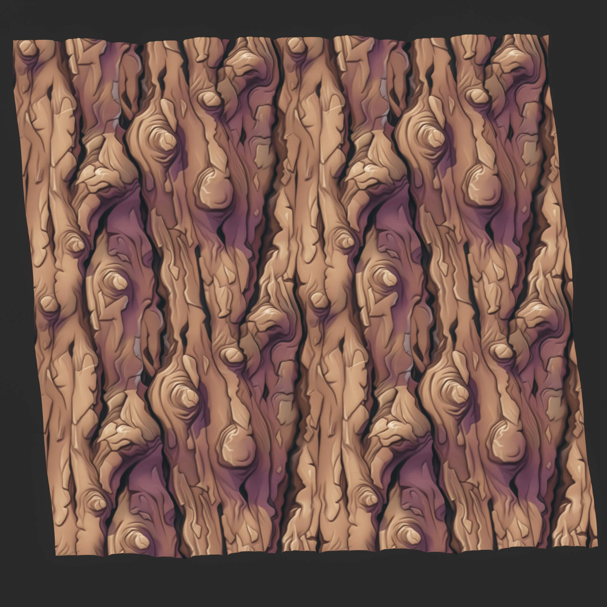 Stylized Bark Seamless Texture by zames1992d
