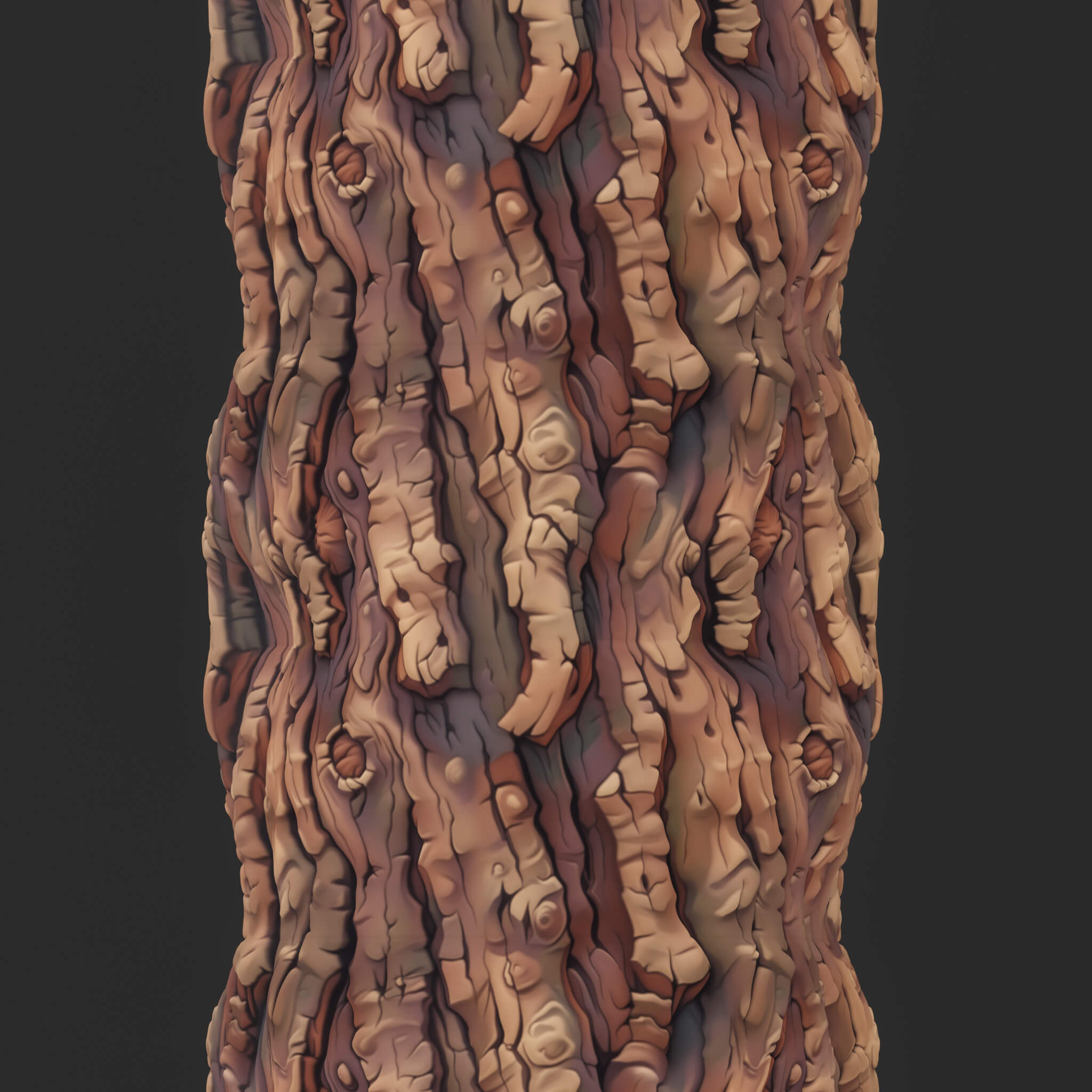 Stylized Bark Seamless Texture by zames1992d