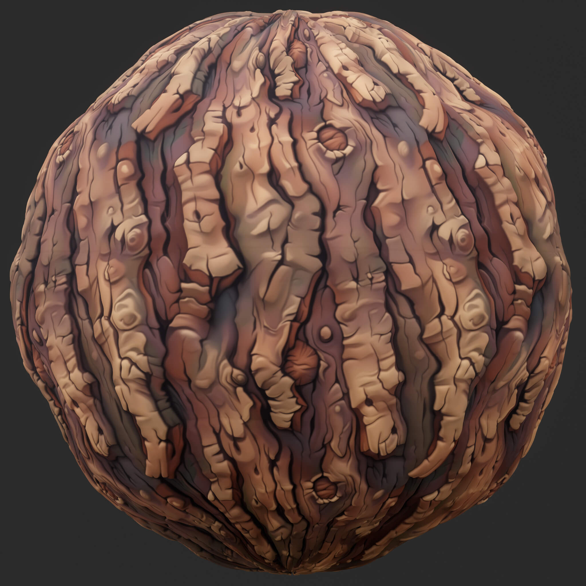 Stylized Bark Seamless Texture by zames1992d