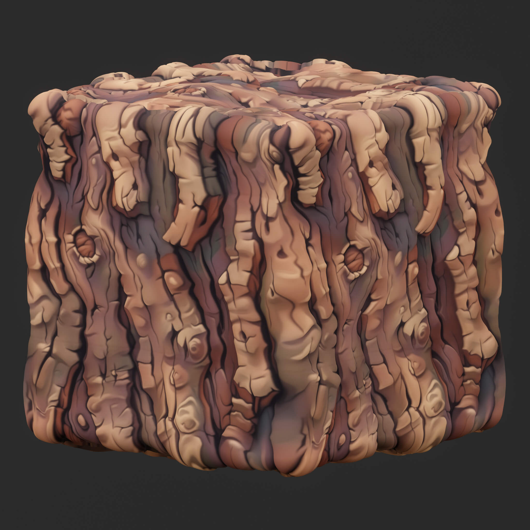 Stylized Bark Seamless Texture by zames1992d