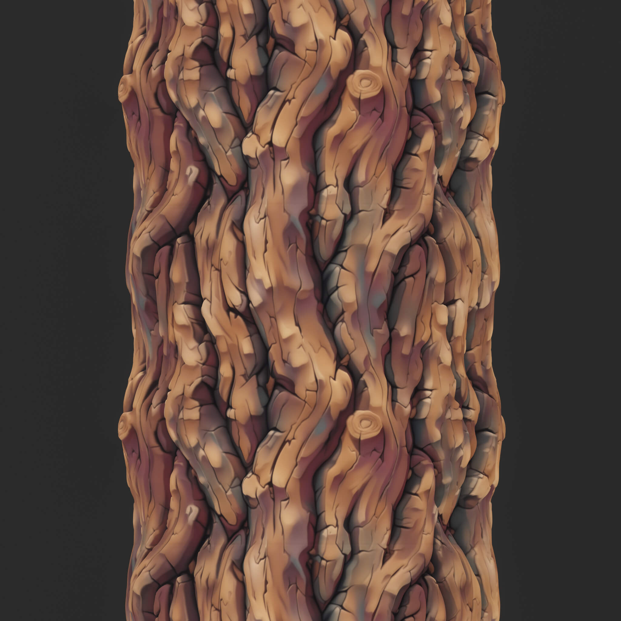 Stylized Bark Seamless Texture by zames1992d