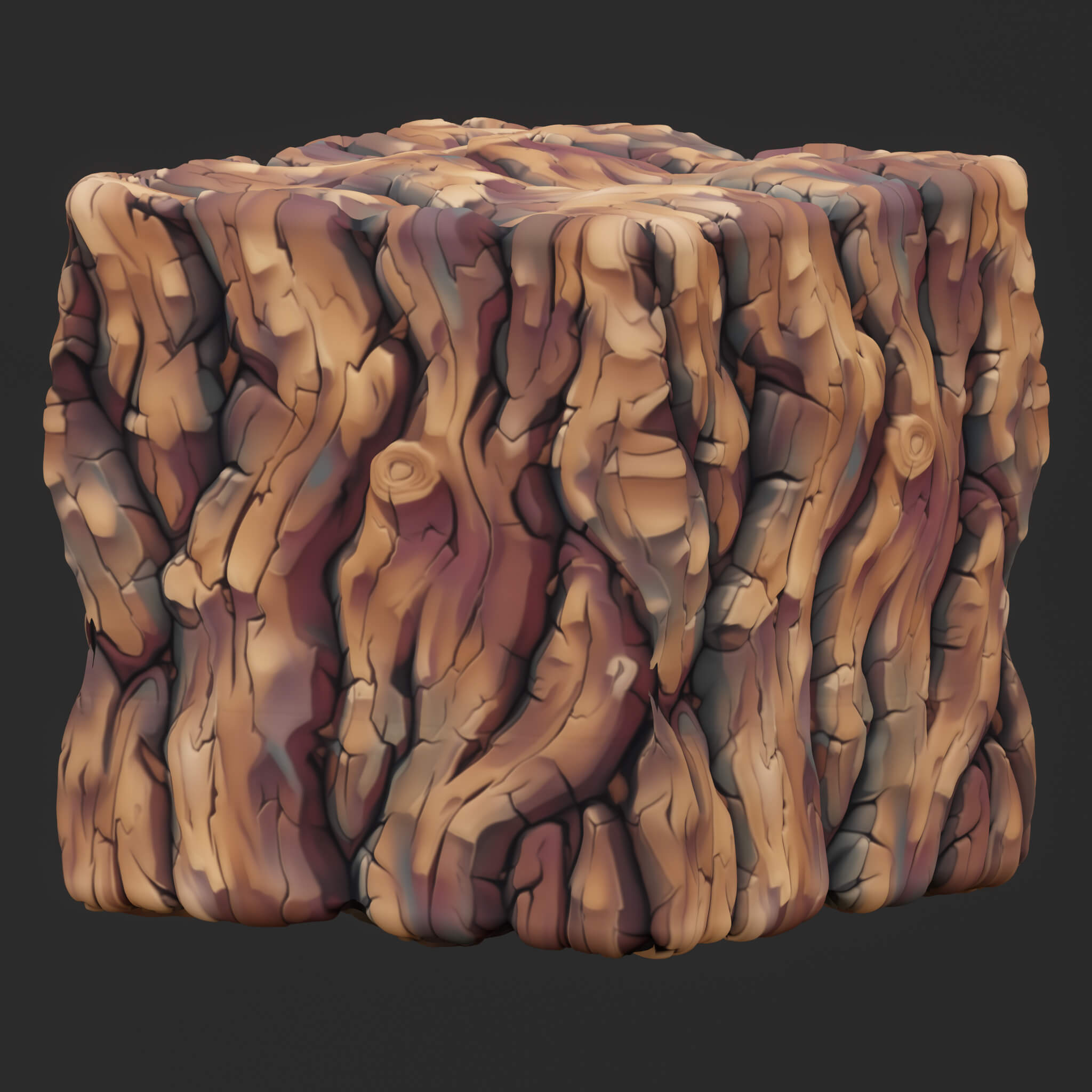 Stylized Bark Seamless Texture by zames1992d