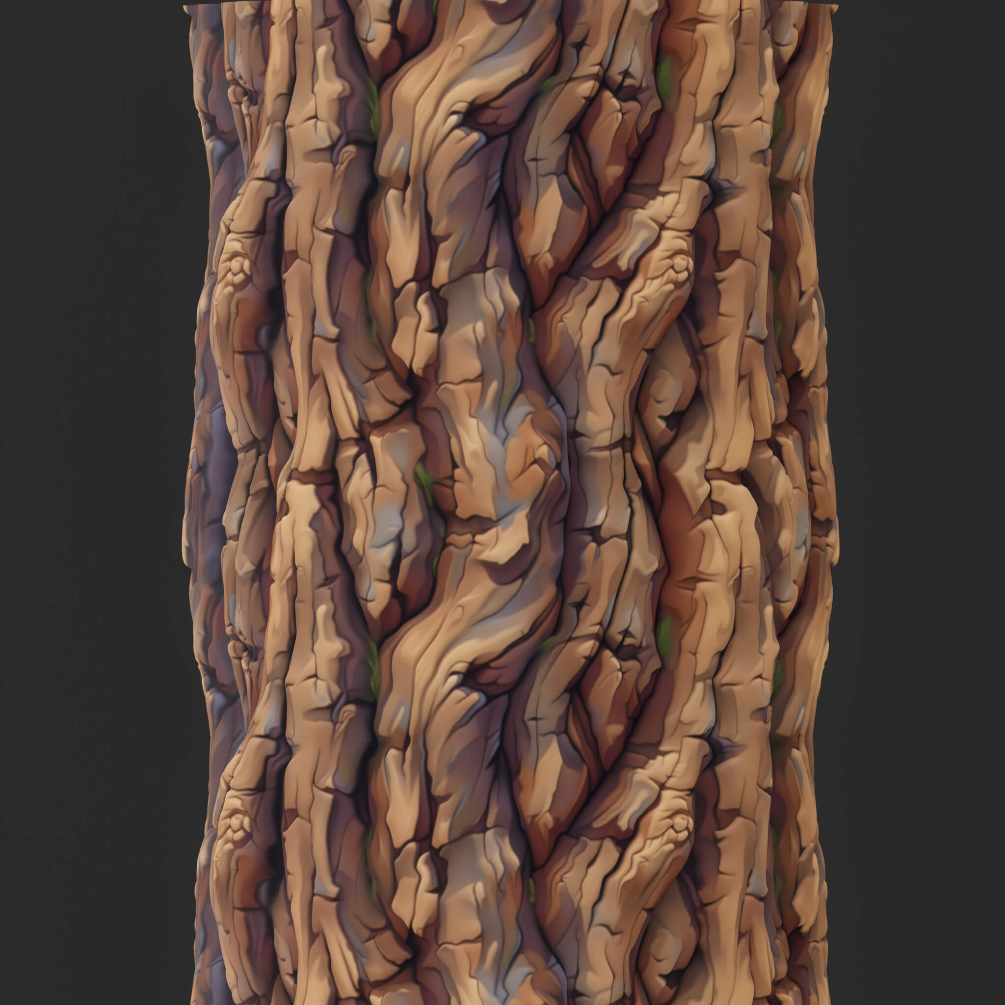 Stylized Bark Seamless Texture by zames1992d