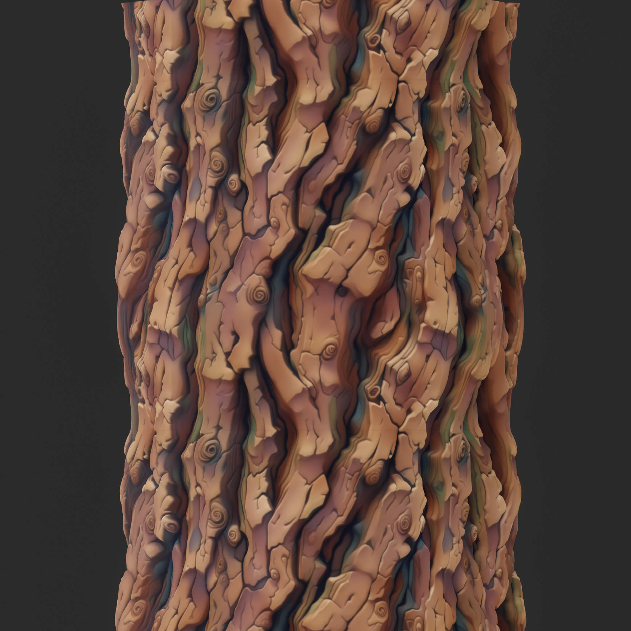 Stylized Bark Seamless Texture by zames1992d