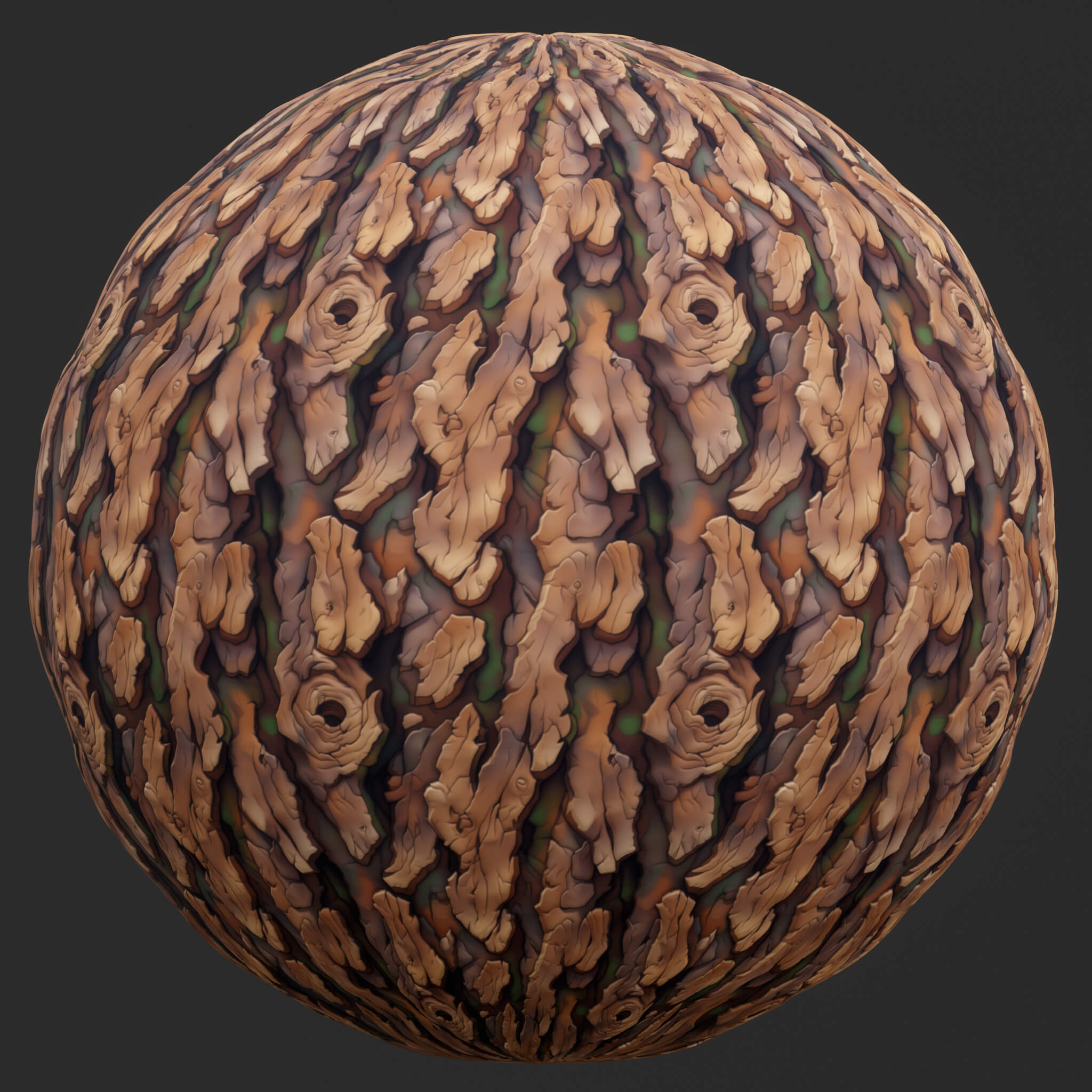 Stylized Bark Seamless Texture by zames1992d