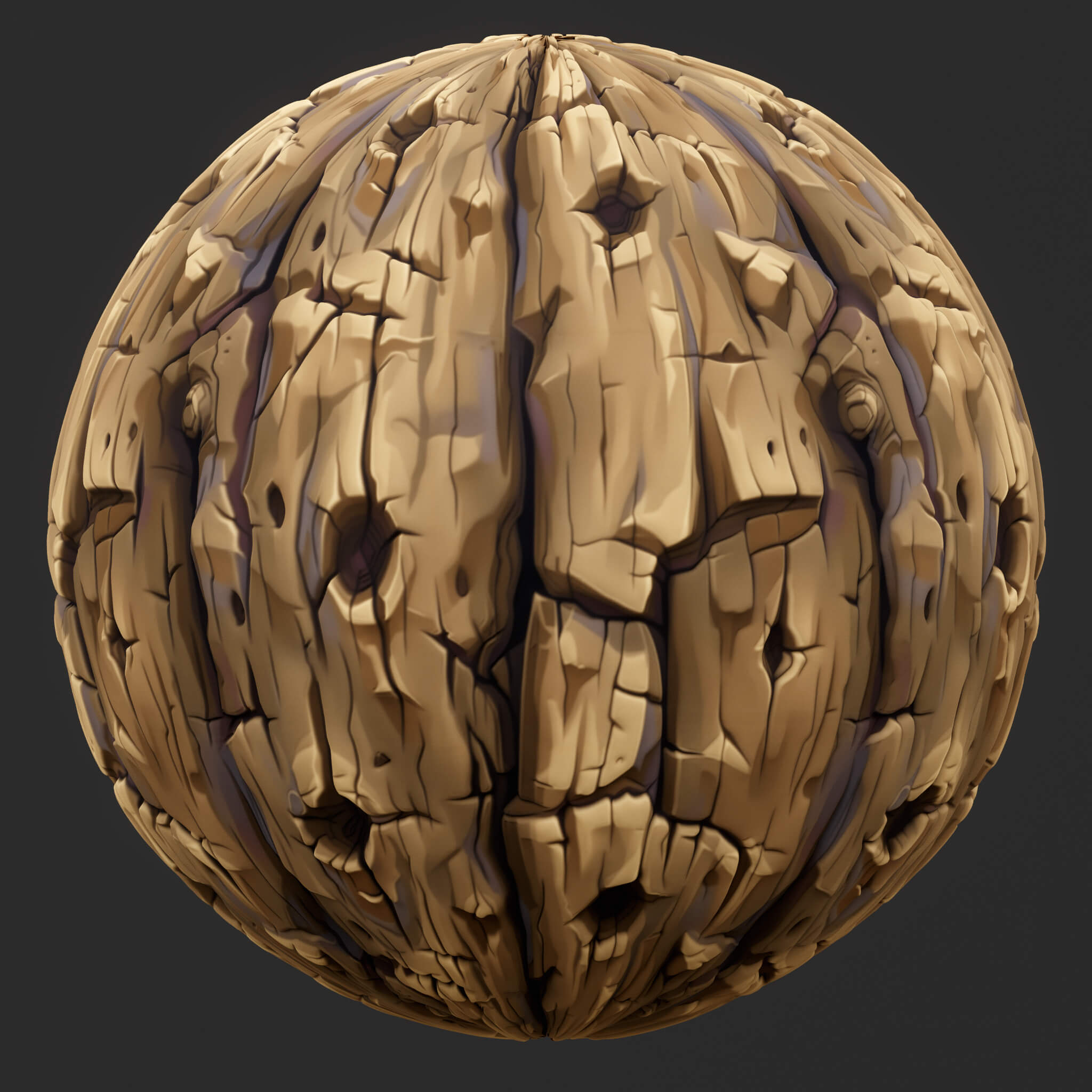 Stylized Bark Seamless Texture by zames1992d