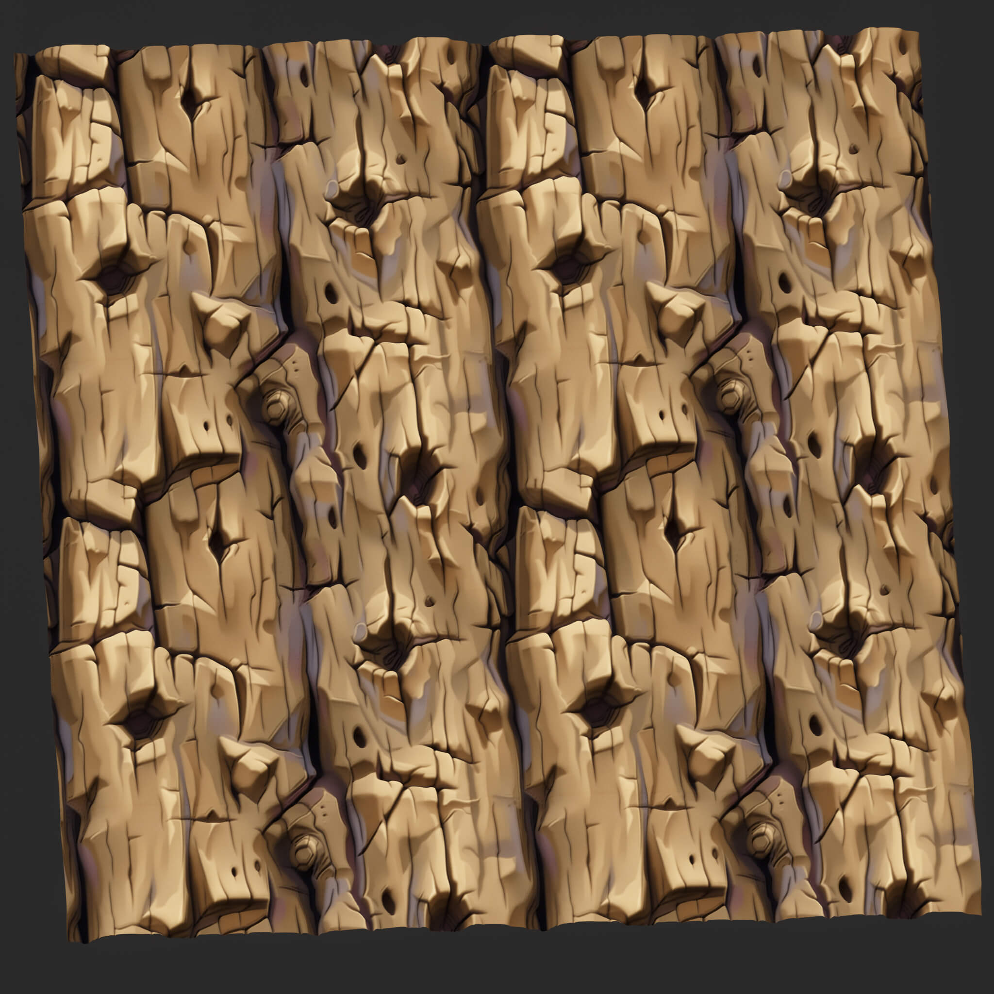 Stylized Bark Seamless Texture by zames1992d