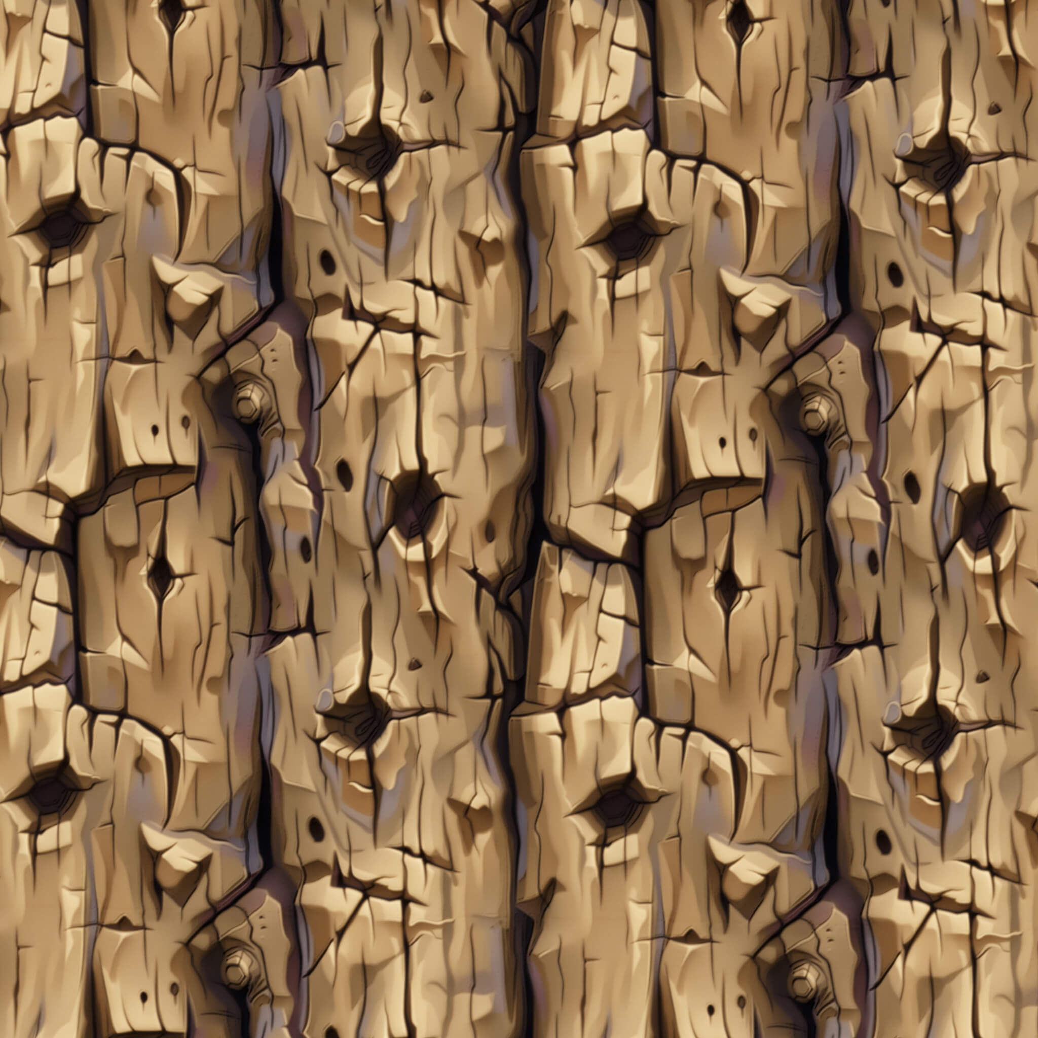 Stylized Bark Seamless Texture by zames1992d