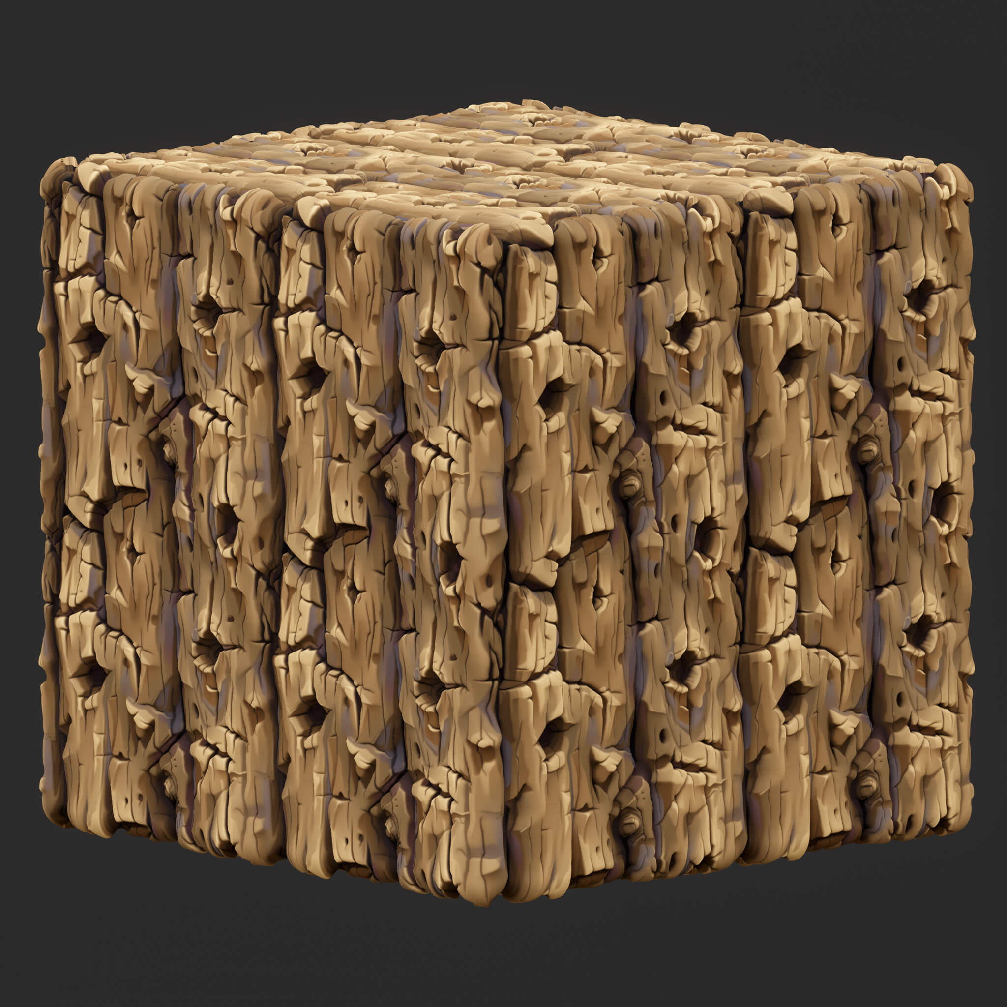 Stylized Bark Seamless Texture by zames1992d