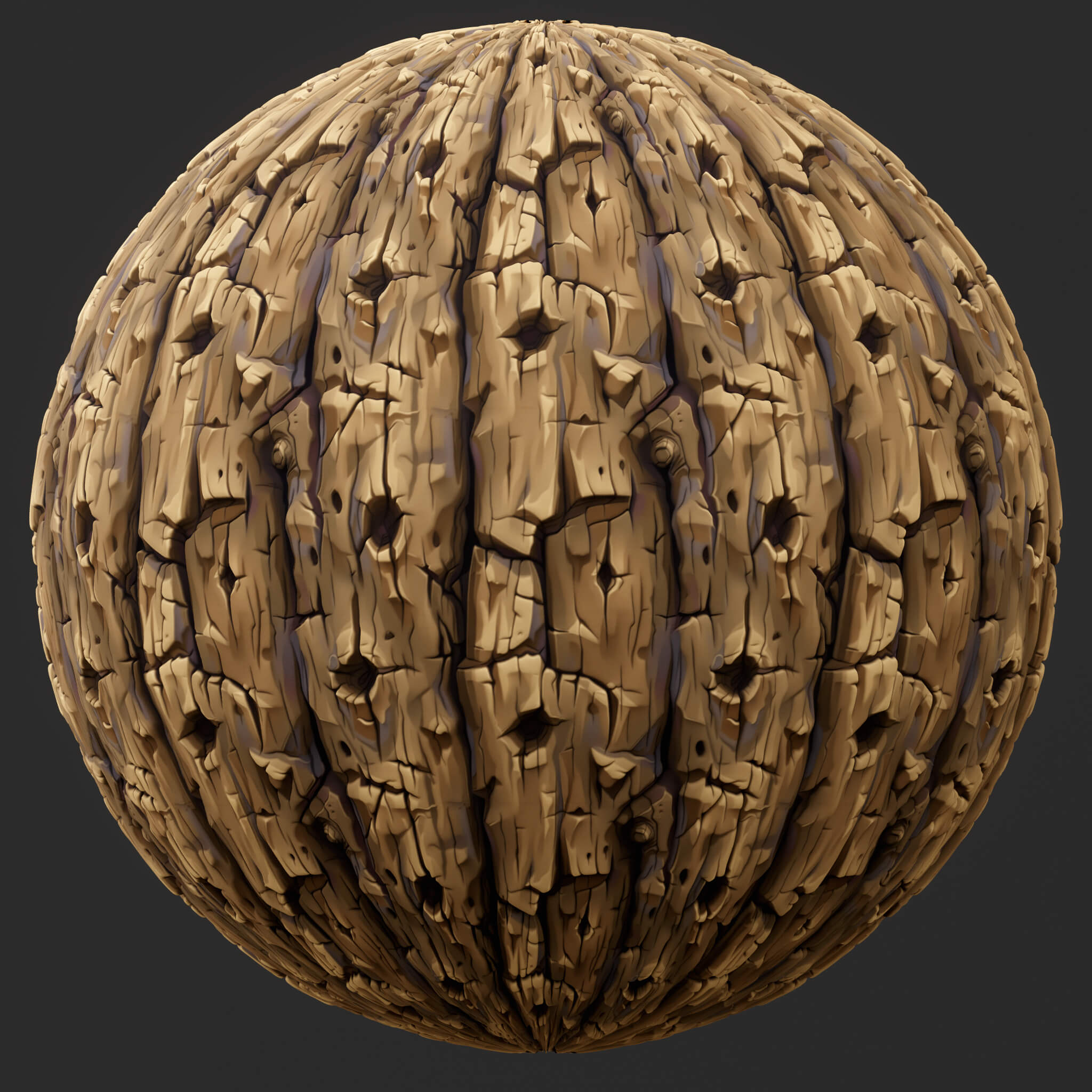 Stylized Bark Seamless Texture by zames1992d