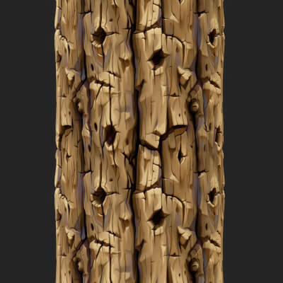 Stylized Bark Seamless Texture by zames1992d