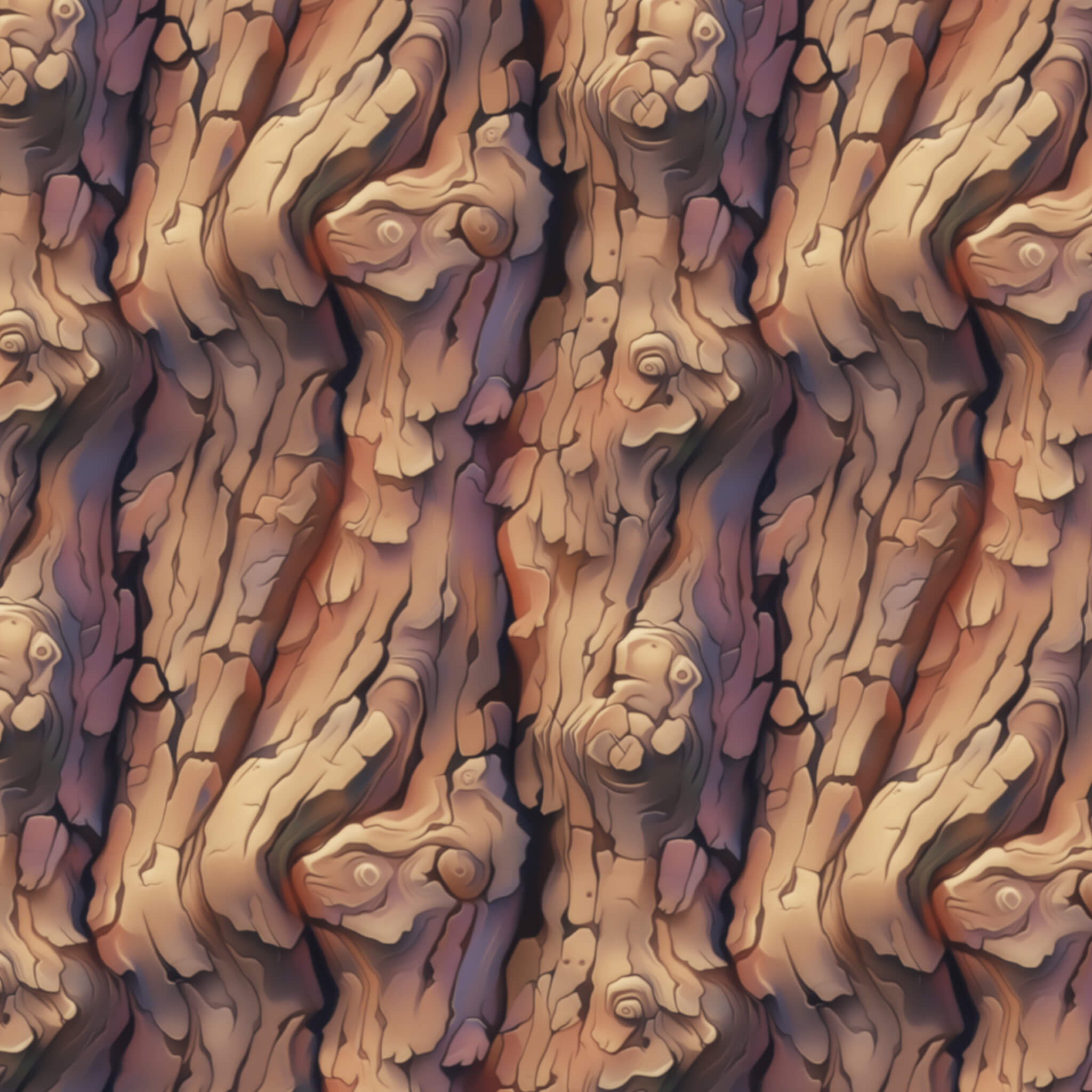 Stylized Bark Seamless Texture by zames1992d
