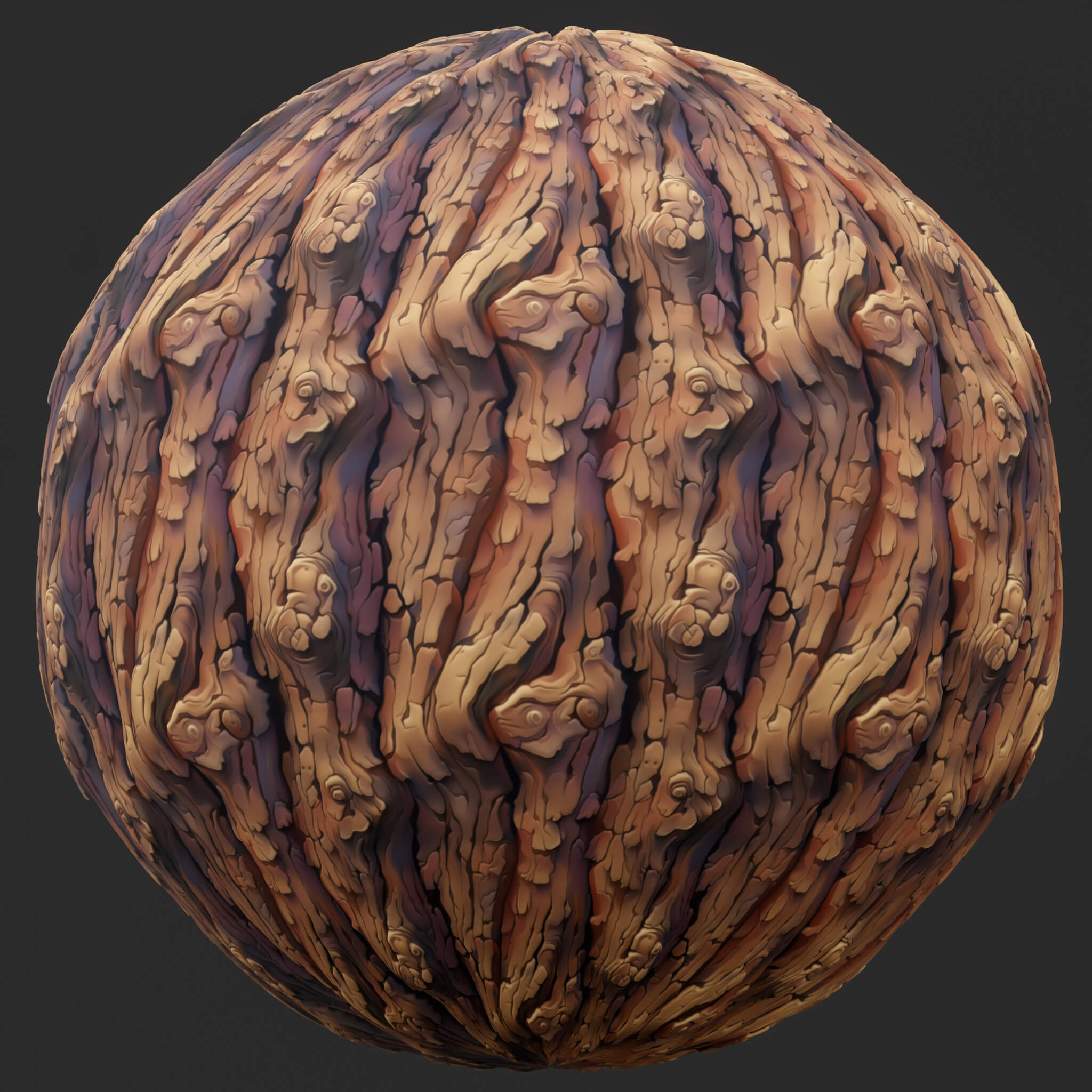 Stylized Bark Seamless Texture by zames1992d