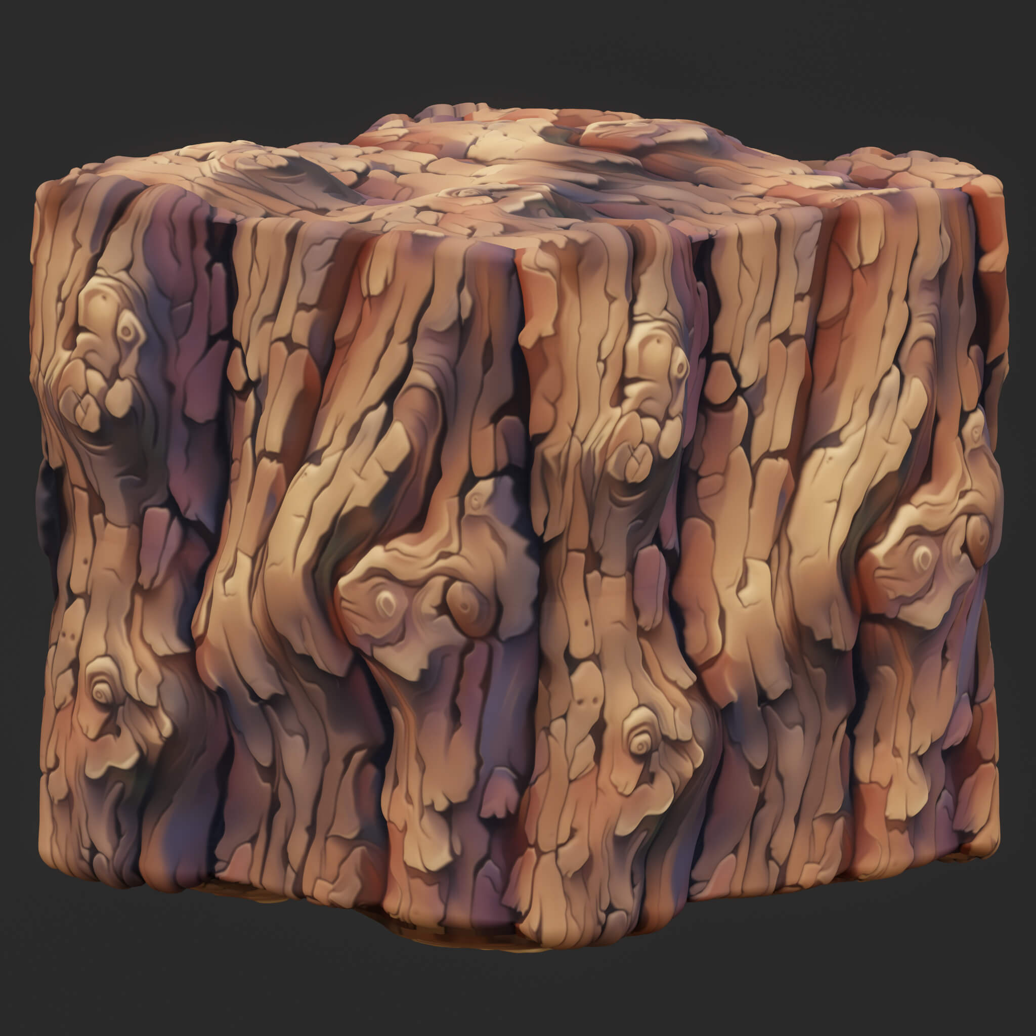 Stylized Bark Seamless Texture by zames1992d