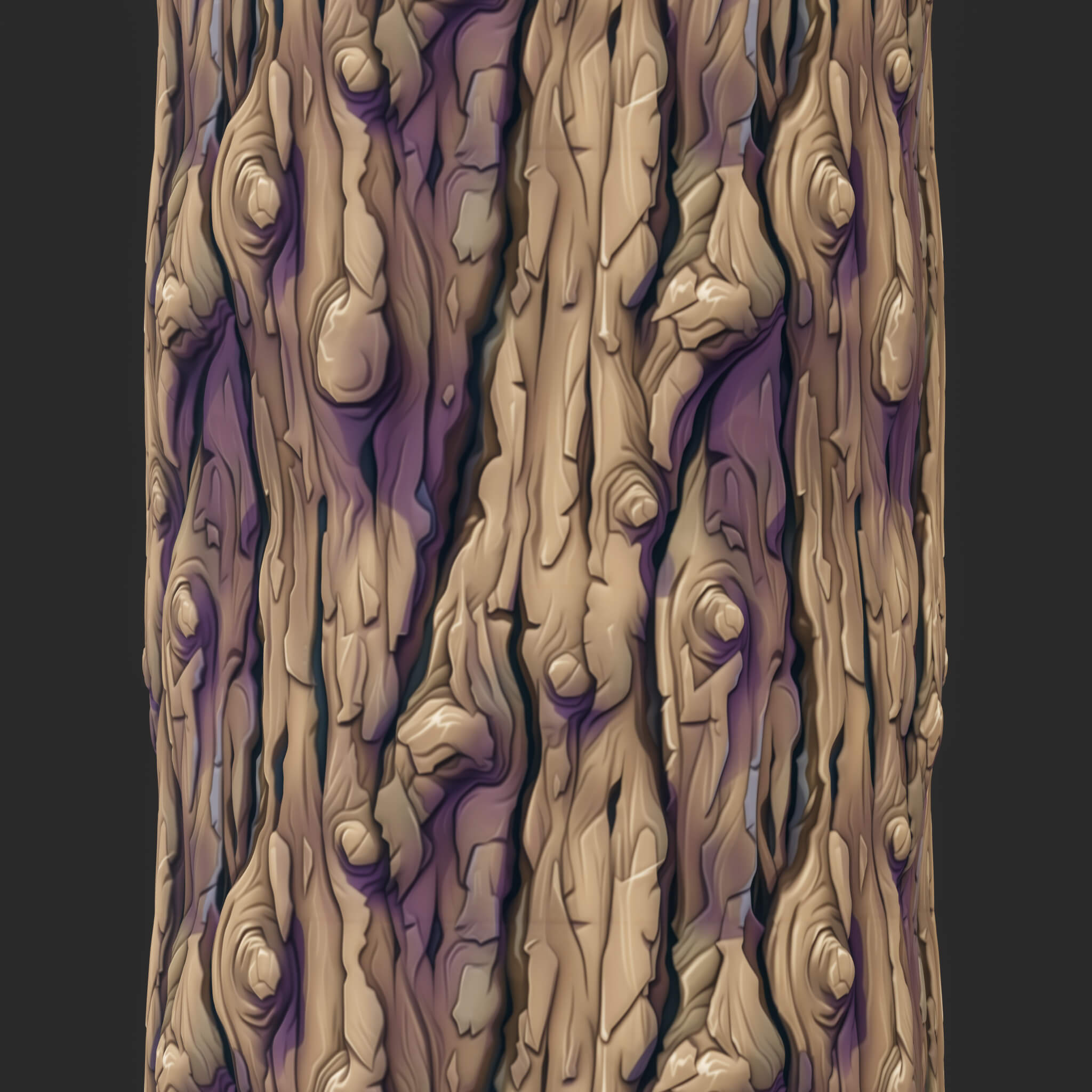 Stylized Bark Seamless Texture by zames1992d