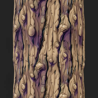 Stylized Bark Seamless Texture by zames1992d
