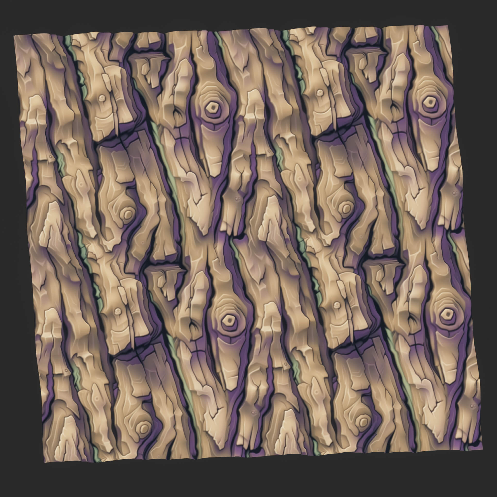 Stylized Bark Seamless Texture by zames1992d