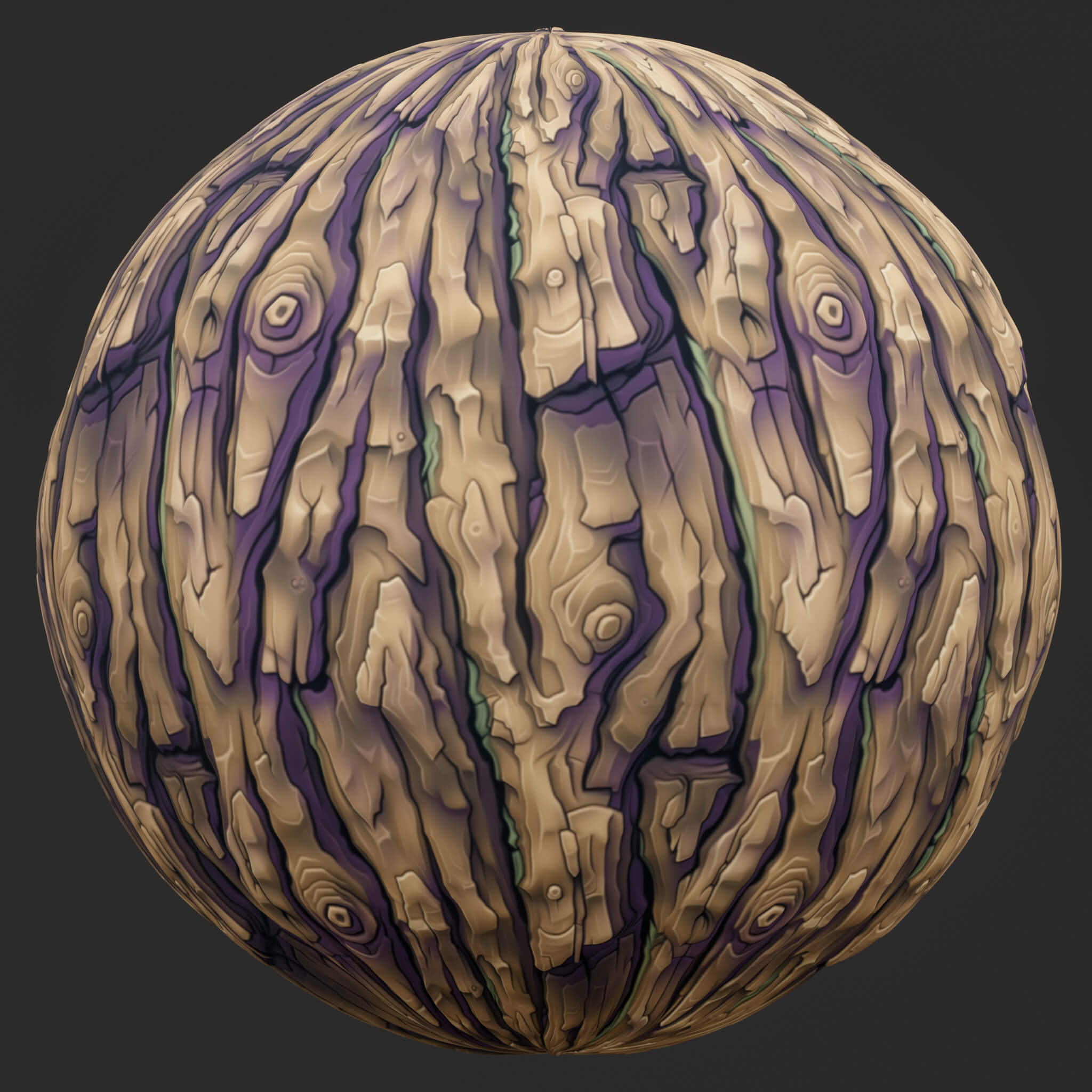 Stylized Bark Seamless Texture by zames1992d
